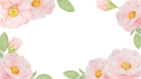 Free Watercolor Pink Rose Flower Bouquet Wreath Frame 13641511 Png With