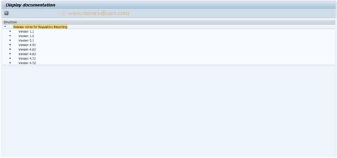 FERN SAP Tcode Release Notes