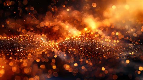 Abstract Digital Background With Glowing Particles Futuristic Wave