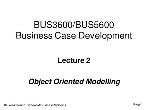 Lecture 2 Object Based Business Process Modelling word文档在线阅读与下载 无忧文档