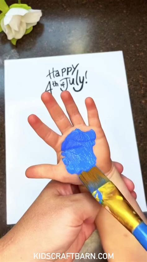 Handprint Fireworks Craft For The 4th Of July
