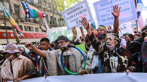 Día De Protestas Y Caos Pueblos Originarios Sindicatos Y Piqueteros