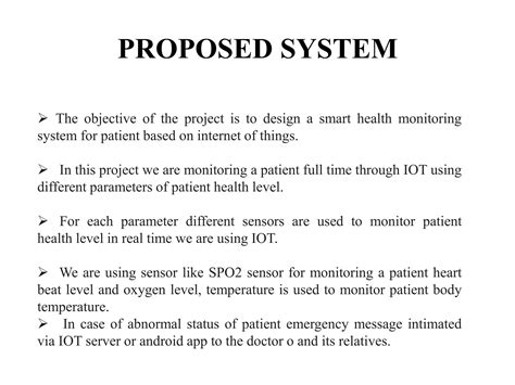 IOT BASED HEALTH MONITORING SYSTEM Pptx Free Download