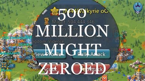 Lords Mobile Zeroing 2 500 Million Might Players SGK D J BRR Vs