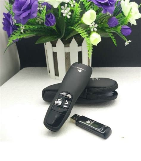 R400 Wireless Presenter Rf Remote Control Laser Pointer Usb Ppt Power Point Presentation Slide