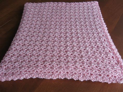 Roscoe S Ma Pink Baby Blanket Finished Afghan Crochet Patterns Easy