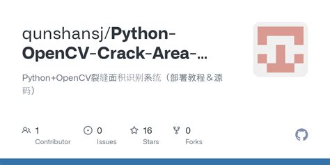 Python Opencv Crack Area Detection Systemcrackdetectopencvpy At Main · Qunshansjpython