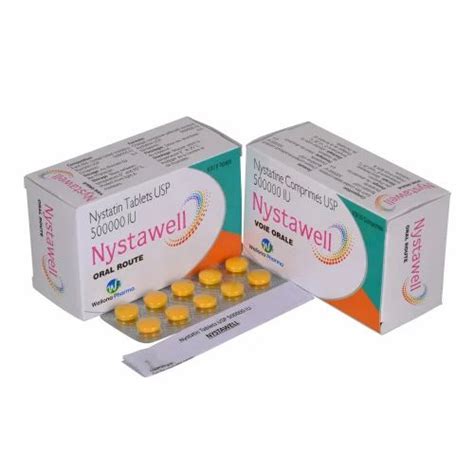 Nystatin Oral Tablets 500 000 Iu 10x10 Treatment Antifungal At ₹ 400