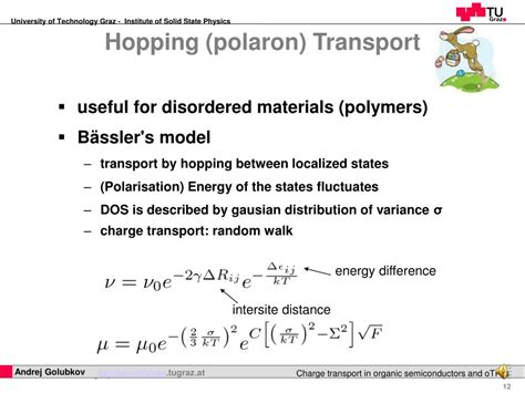 Ppt Charge Transport In Organic Semiconductors And Organic Field