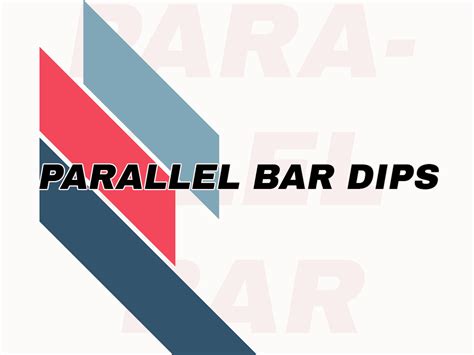 Cómo Hacer El Ejercicio 【 Parallel Bar Dips