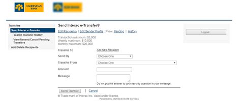 Sending An INTERAC E Transfer LBC Digital