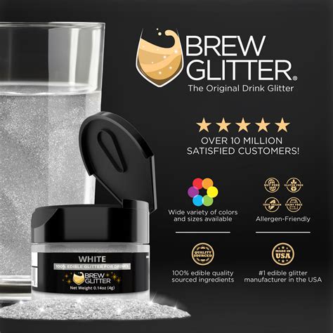 Cool Entertaining Beverages Edible Glitter For Drinks Brewglitter