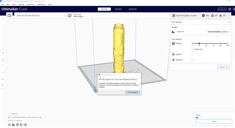 Slicer Crashed Issue 13336 Ultimaker Cura GitHub