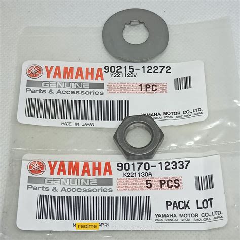 Yamaha Rxz Washer And Nut Lock Balancer Original Japan 90215 1223590215
