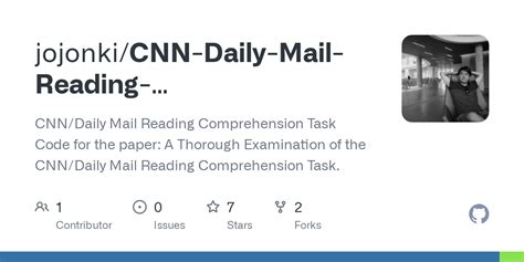 Github Jojonkicnn Daily Mail Reading Comprehension Task Cnndaily