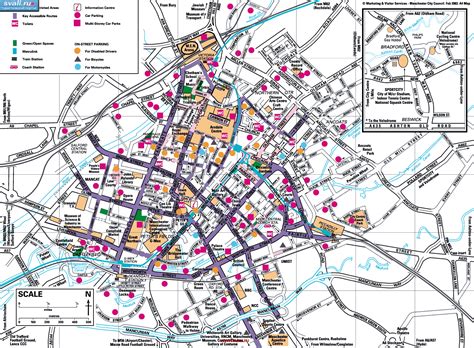 карты Карта Манчестера Великобритания англ Великобритания Туристический портал Svali Ru