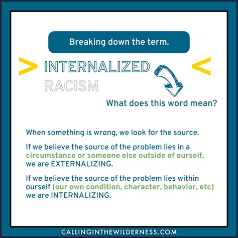 Seeing Internalized Racism Part 1 Calling In The Wilderness