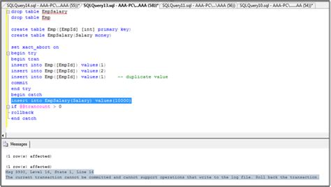 Welcome To SQLServer MVP Blog How Does XACT ABORT Work In SQL