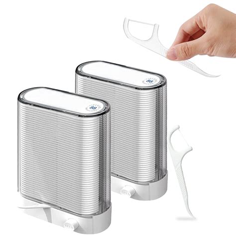 Dental Floss Holder 2 Boxes Automatic Pop Up Flossers Dispenser