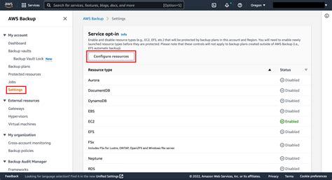 amazon ec2 backup and restore using aws backup