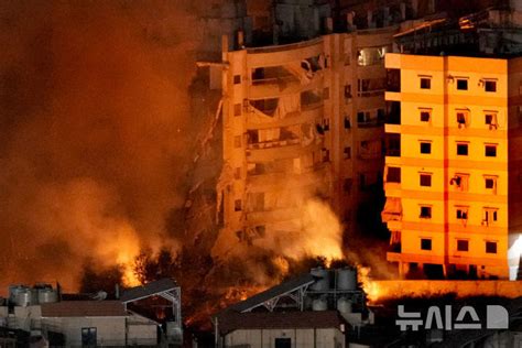 이스라엘 베이루트·티레 공습…헤즈볼라 관련 방송사 표적