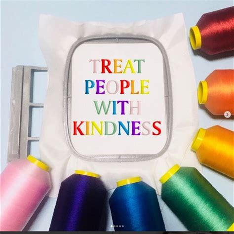 Tpwk Treat People With Kindness Embroidery Design Pack X 4 Embroidery
