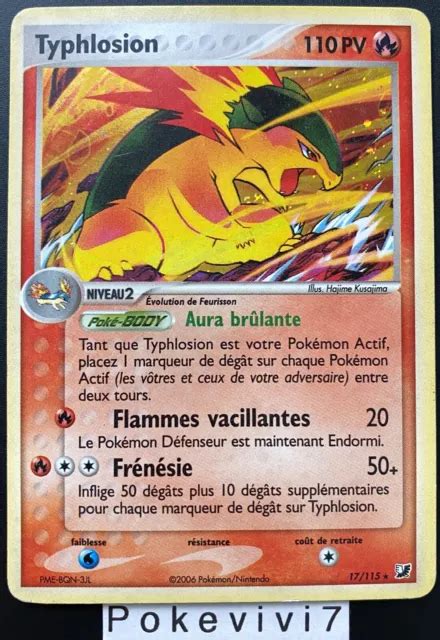 CARTE POKEMON TYPHLOSION Holo Bloc EX Forces Cachées FR EUR PicClick FR