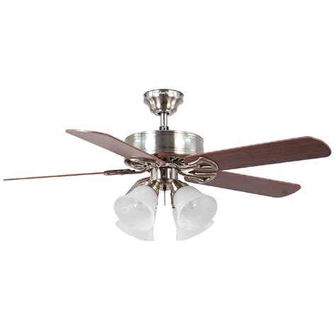 Harbor Breeze 52 In Springfield Brushed Nickel Ceiling Fan With Light