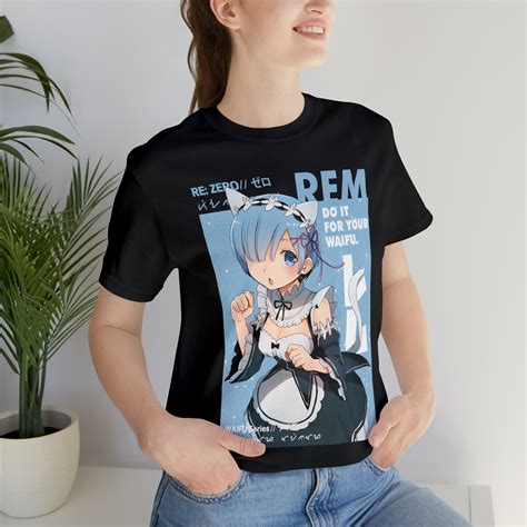 Waifu Rem Anime T Shirt Unisex Anime Manga Shirt Anime Shirt Anime