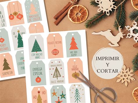 Spanish Christmas Gift Tags Printable Etiquetas De Regalo Feliz