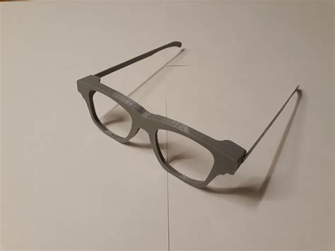 3d Printable Glasses Frames With Bendable Arms By Freddy Billowes