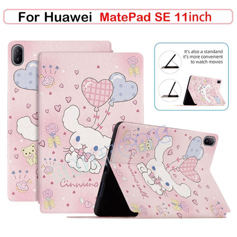 Para Huawei Matepad Se 11 Polegadas 2024 Pu Couro Flip Book Estilo