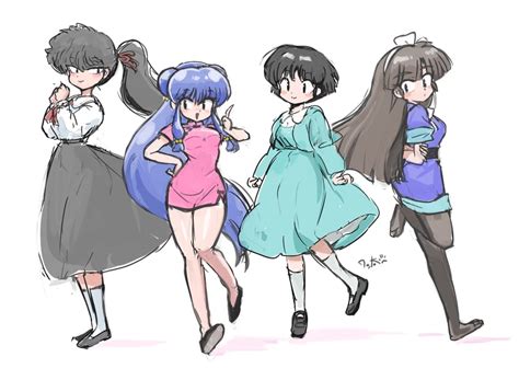 Tendou Akane Shampoo Kuonji Ukyou And Kunou Kodachi Ranma 12