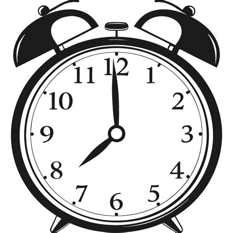 Alarm Clock Showing Eight Oclock Isolated On White Background 68619195