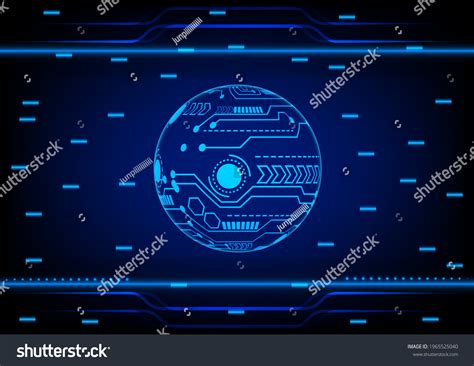 Graphics Design Illustration Digital Circuit Diagram Stock Vector