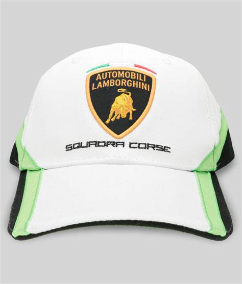 Cappellino Lamborghini Squadra Corse Bambino Bianco Motorsport