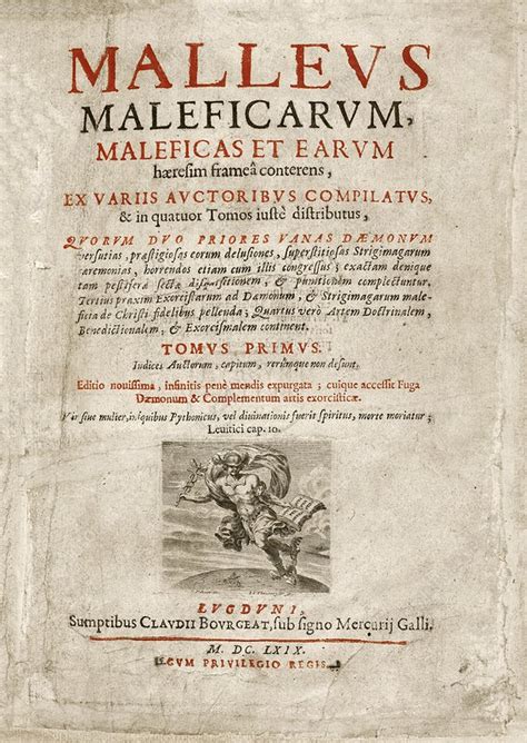 Malleus Maleficarum 1669 Edition Stock Image C0294718 Science