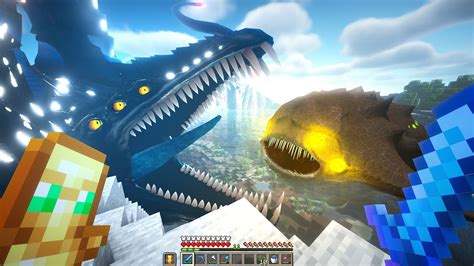 Gargantuan Leviathan Vs Bloop In Minecraft Youtube