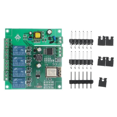 Acdc Power Supply Esp8266 Wifi Four Way Relay Module Esp 12f