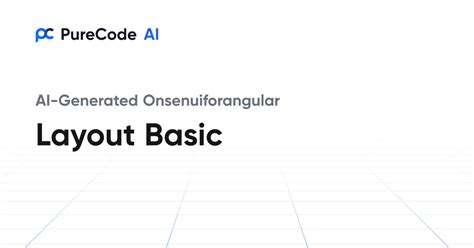 Build Smarter Onsenui For Angular Layout Basic With Ai