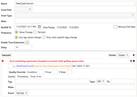 calculations deltatotalcount cannot exceed limits of source datatype bugs or issues canary