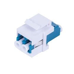 LC UPC Single Mode Duplex Adapter For Copper Patch Panel Blue