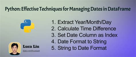 Python Effective Techniques For Managing Dates In Dataframe Dev