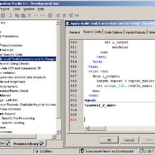 SAS Data Integration Studio Interface Showing Lists Of Jobs And A Download Scientific Diagram