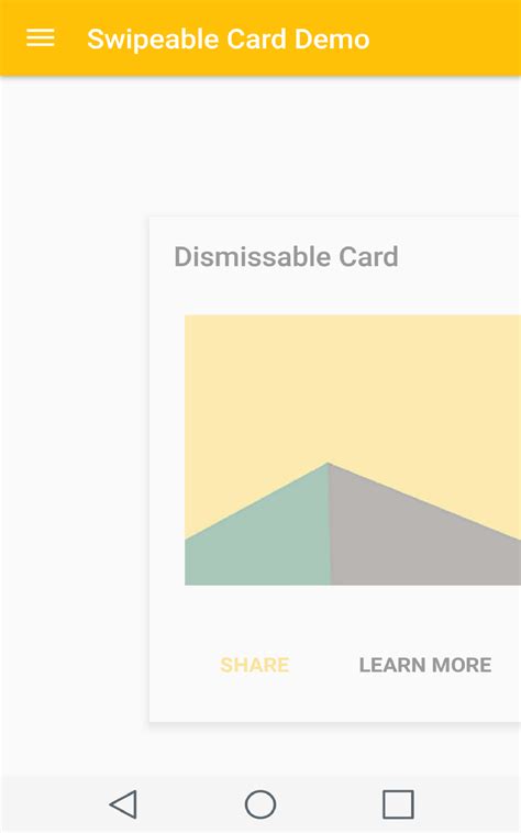 Swipeable Card Demo Amazonアプリストアのアプリ