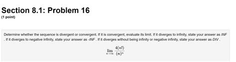 Solved Section 81 Problem 161 ﻿pointdetermine Whether