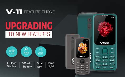 Vox V11 Keypad Mobile with King Talker, Auto Call Recording & Contact ...