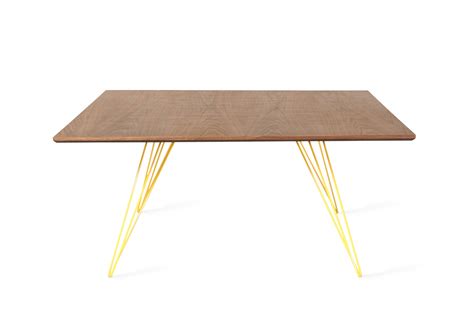 Modern Walnut Coffee Table Rectangular Coffee Table