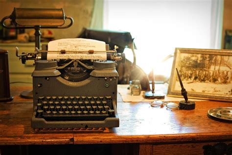 Premium Photo Typewriter On Office Desk