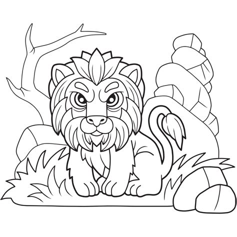 Lion Coloring Pages Easy Printable Images